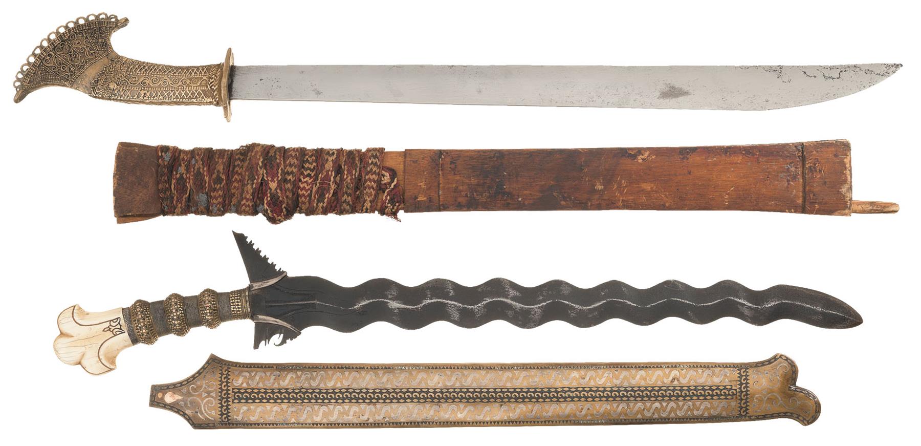 Two Attractive Edged Weapons with Scabbards | Rock Island Auction
