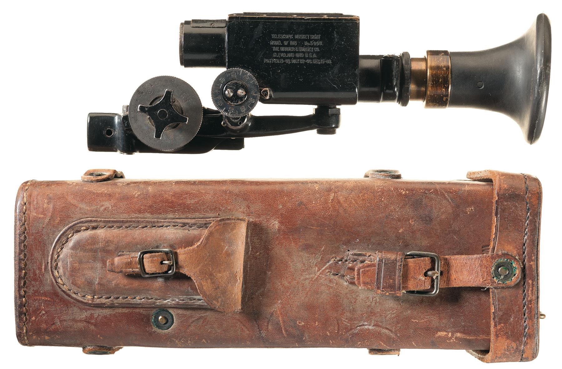 Warner & Swasey Model 1913 Telescopic Musket Sight with Leather | Rock ...