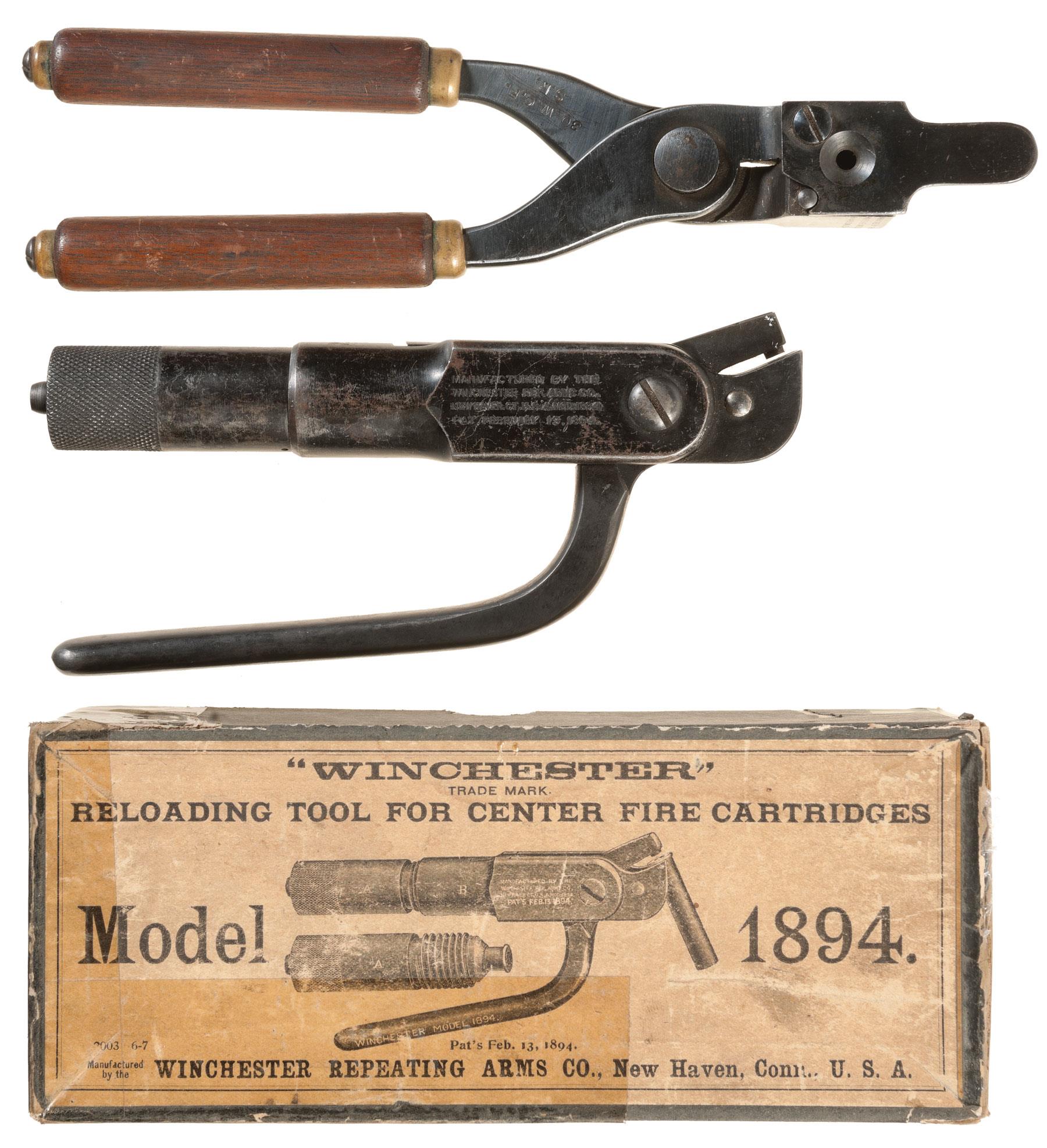 Antique Winchester .30 WCF Reloading Tools | Rock Island Auction