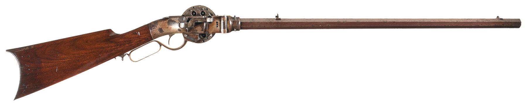 Scarce Porter's Patent Third Model Revolving Turret Rifle | Rock Island ...