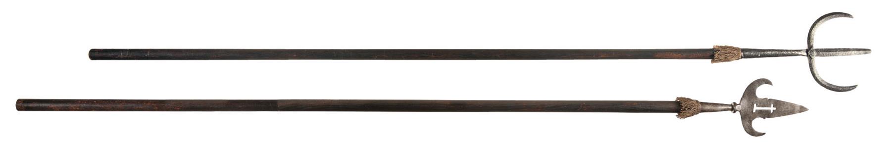 Two Trident Style Polearms | Rock Island Auction