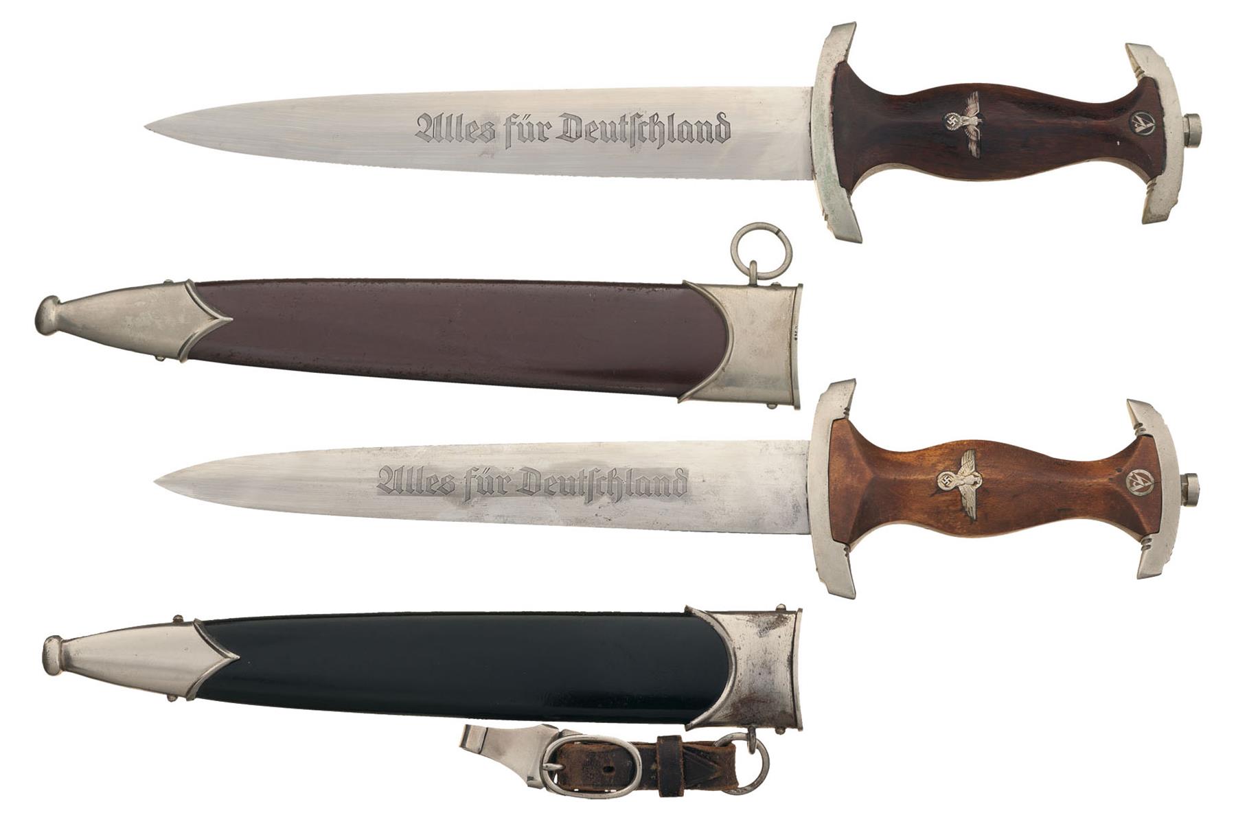 Two Nazi SA Daggers with Sheaths | Rock Island Auction
