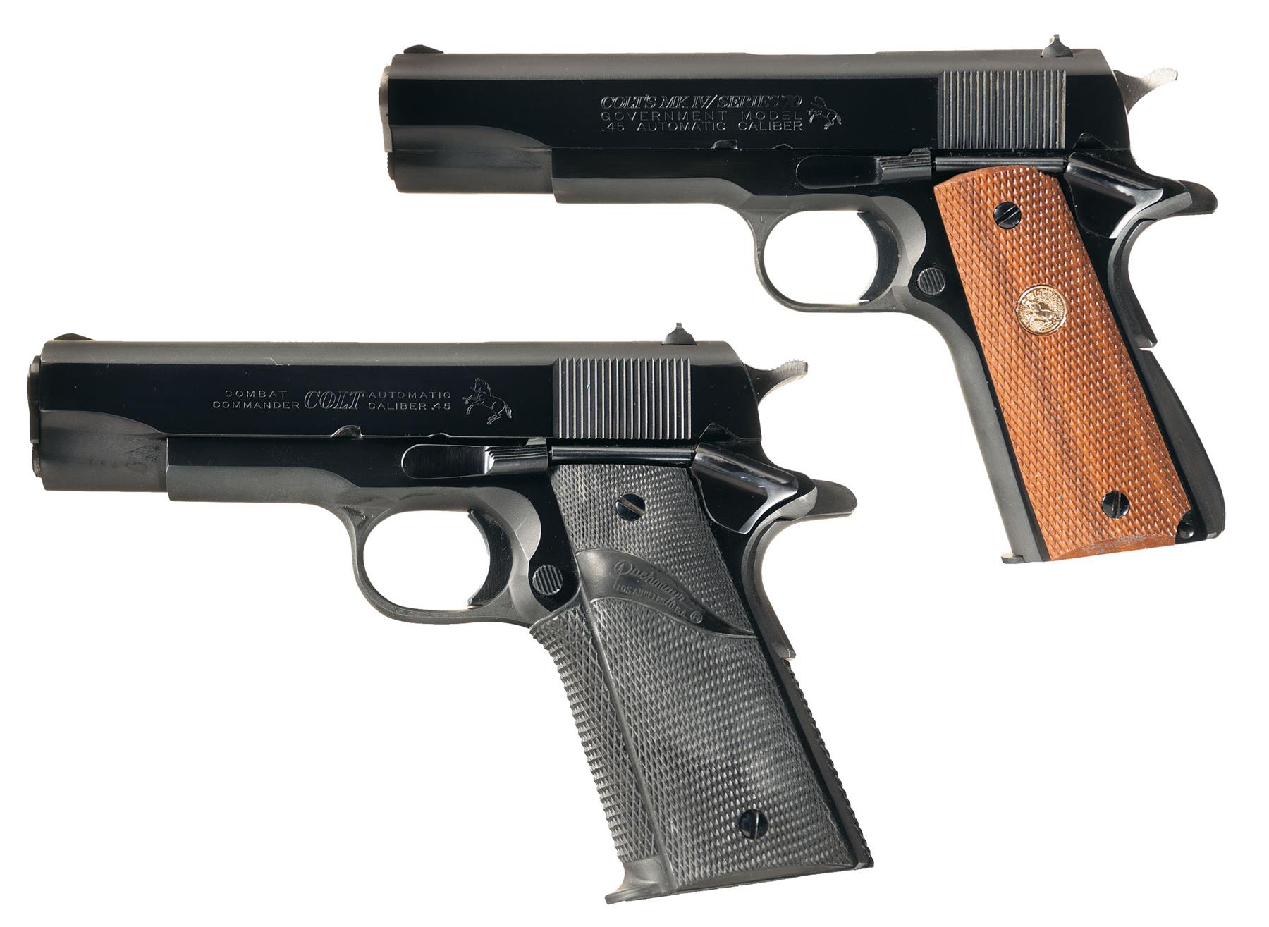Two Colt Semi-Automatic Pistols w/ Accessories | Rock Island Auction