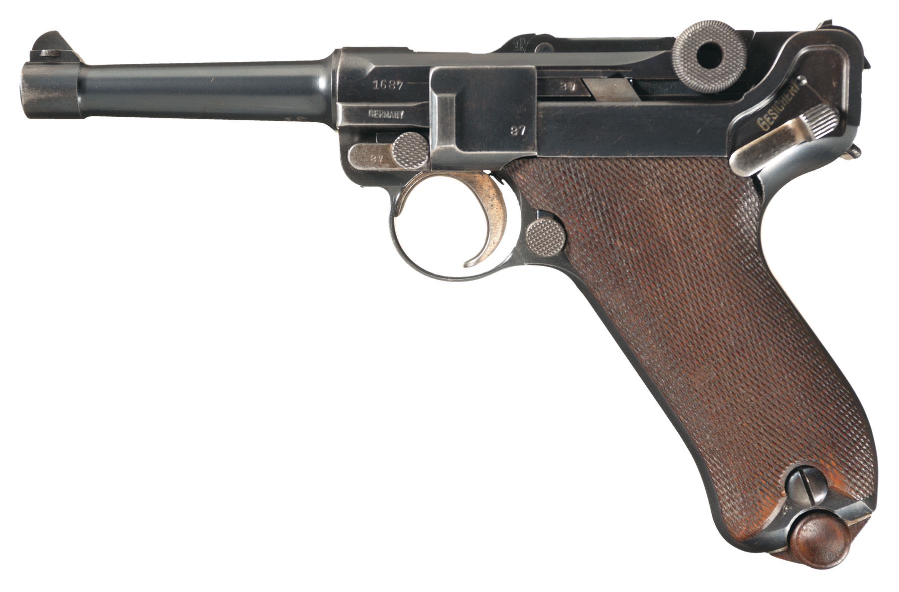 DWM Model 1908 Military Luger Semi-Automatic Pistol Dated 1913 | Rock ...