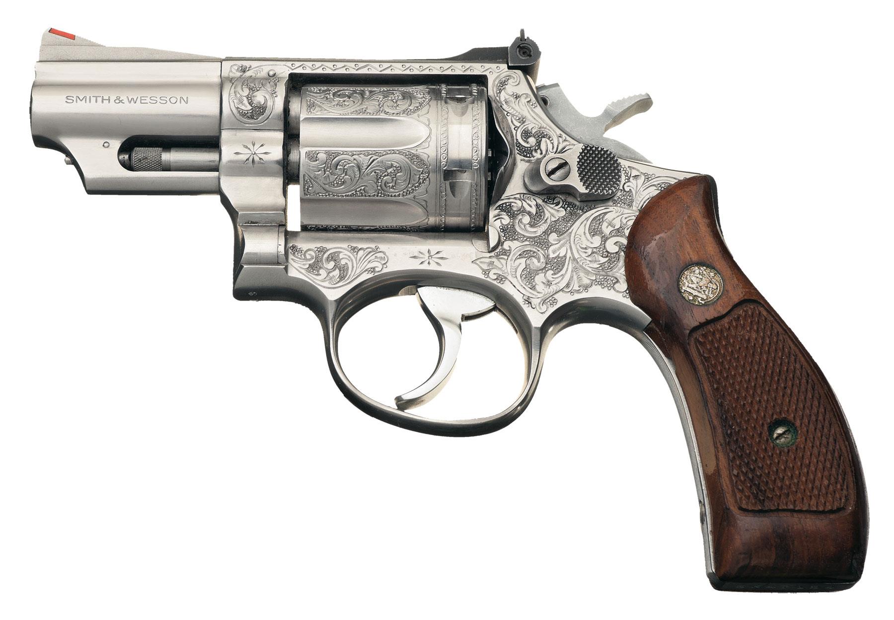 Engraved Smith & Wesson Model 66 Double Action Revolver | Rock Island ...