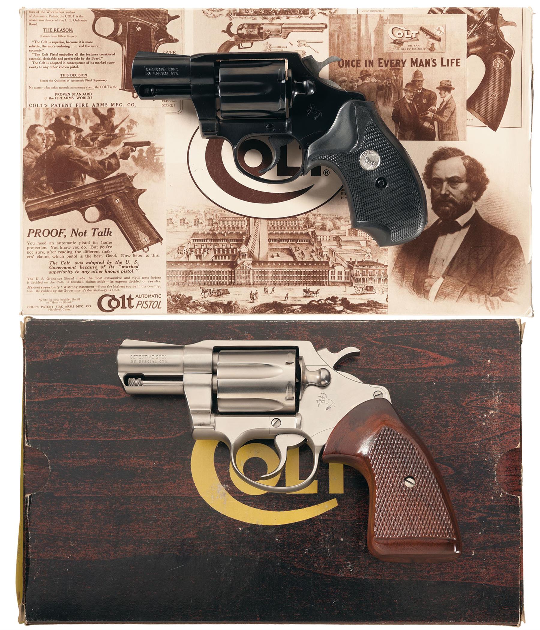 Two Colt DA Revolvers w/ Factory Boxes | Rock Island Auction
