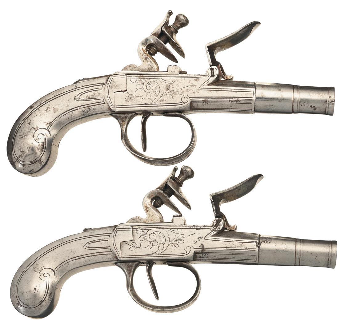 Pair of All Metal Flintlock Pistols -A) Flintlock Pistol | Rock Island ...