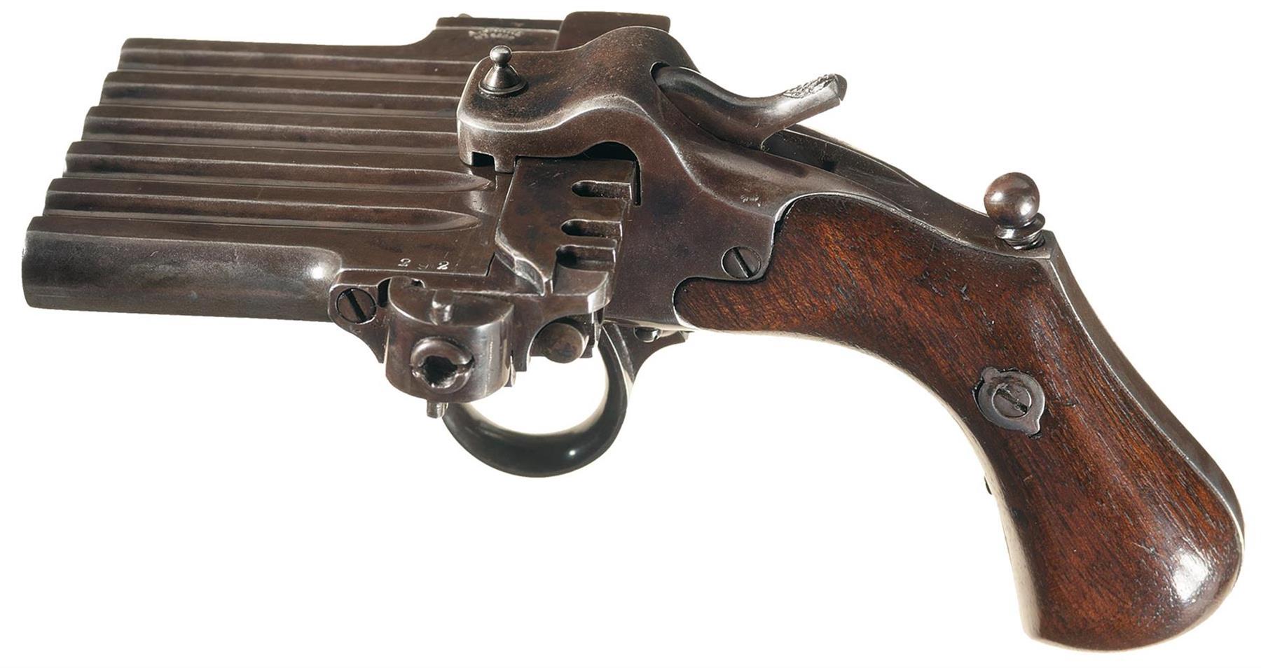 Jarre Harmonica Pistol 7.65 mm pinfire | Rock Island Auction