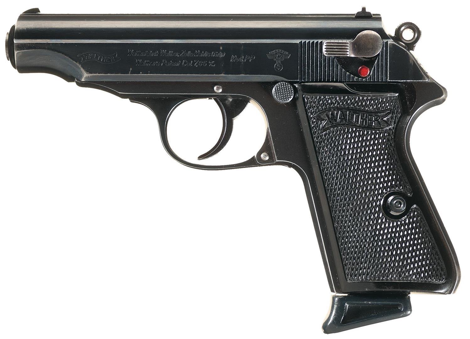 Rare Documented Nazi NSKK Marked Walther PP Pistol with Holster | Rock ...