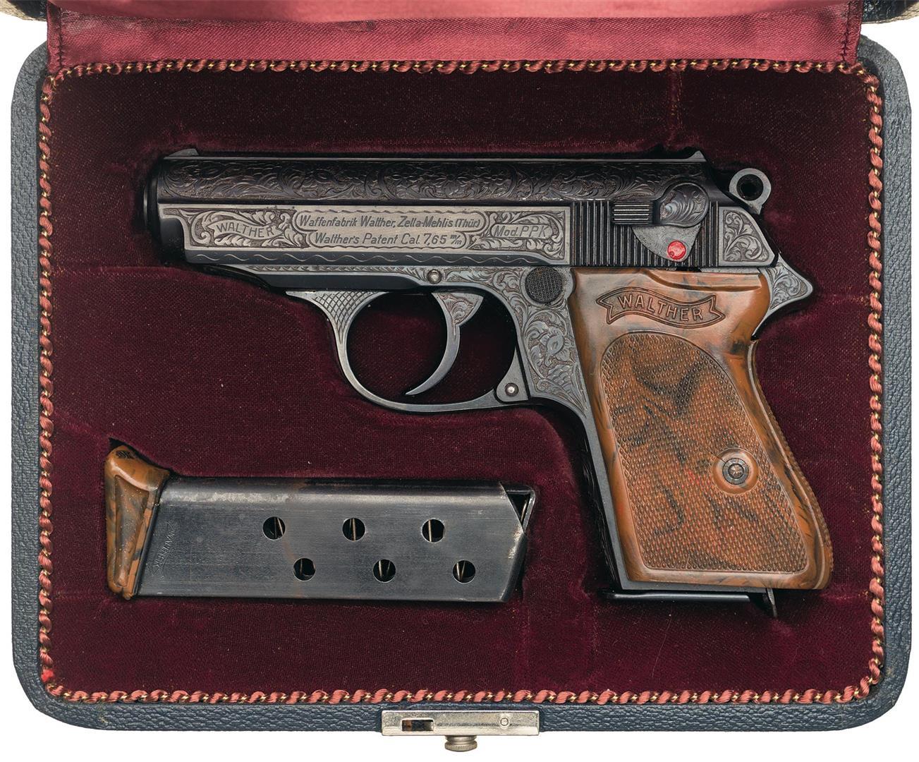 Pre-War Walther Custom Engraved PPK Semi-Automatic Pistol | Rock Island ...