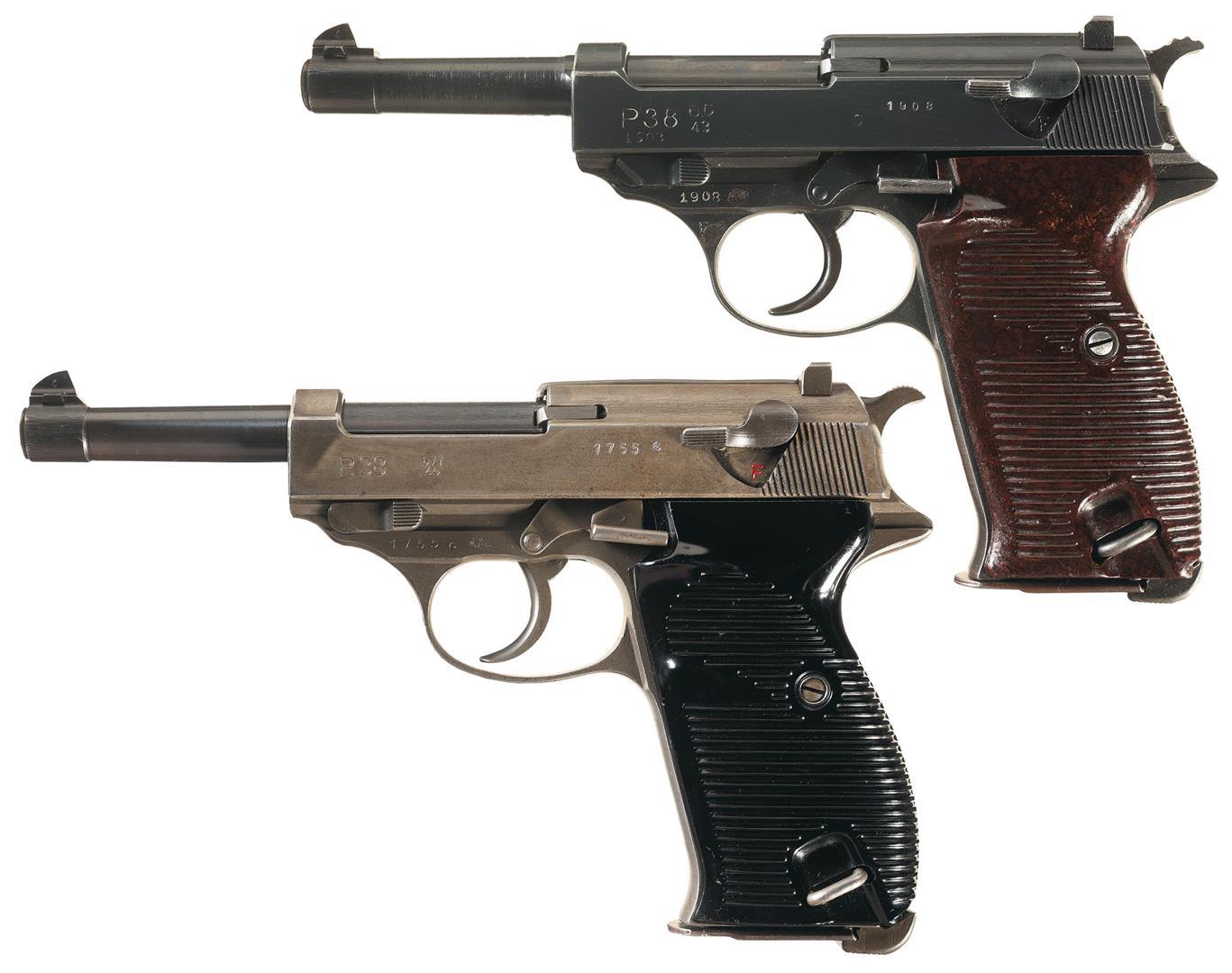 Unique Two P38 Semi-Automatic Pistols | Rock Island Auction