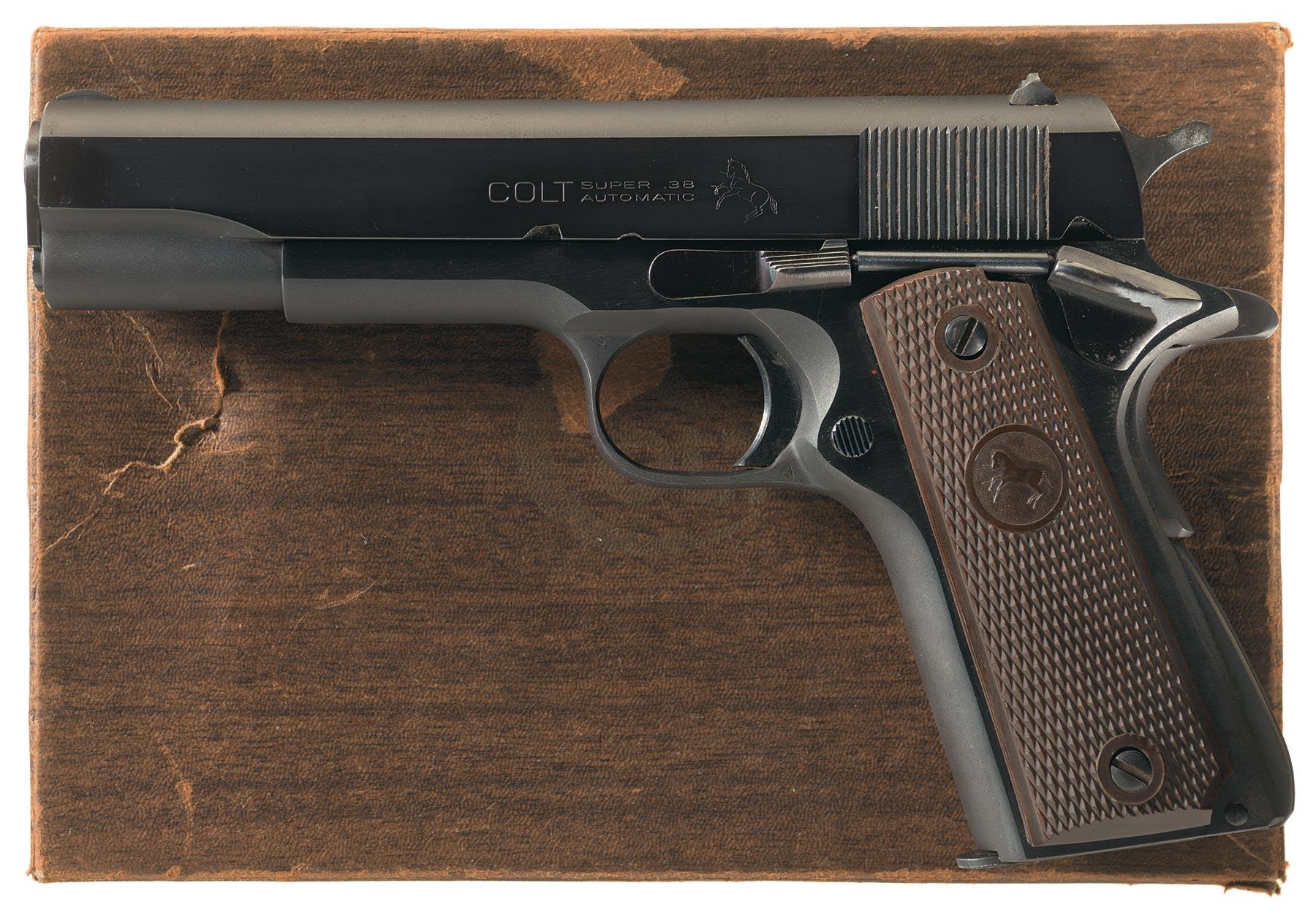 Colt Super 38 Government Model Semi-Automatic Pistol with Box | Rock ...