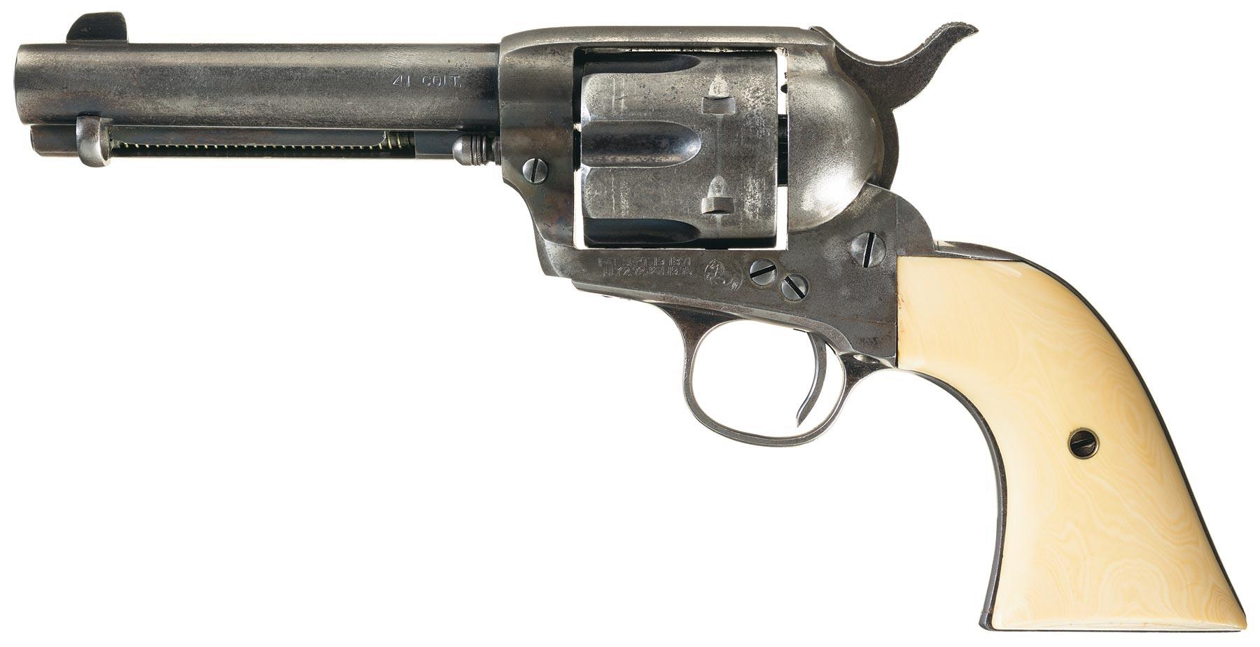 Pre 1900 Colt Single Action Army Revolver with Ivory Grips | Rock ...