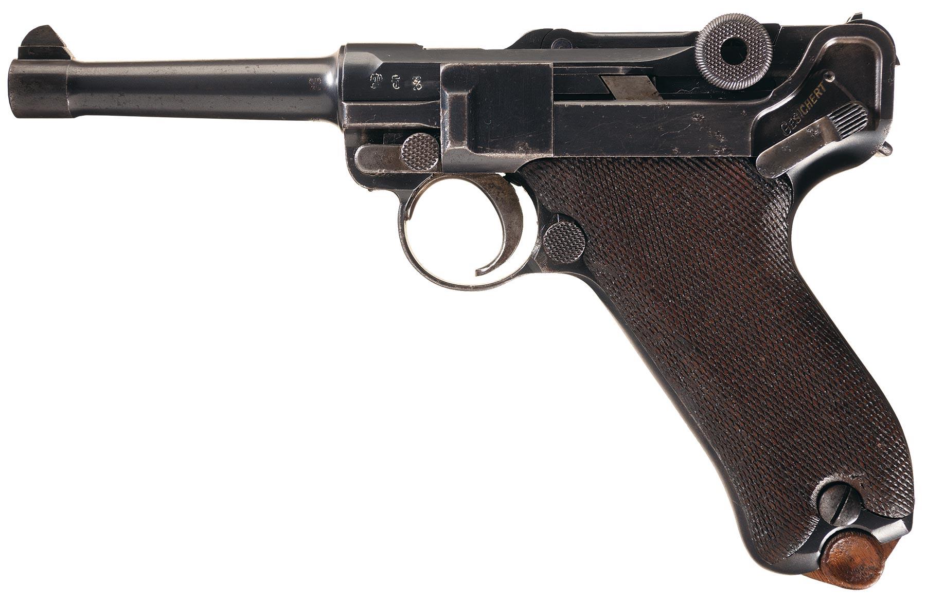 Scarce DWM 1908 Military First Issue Luger Pistol | Rock Island Auction