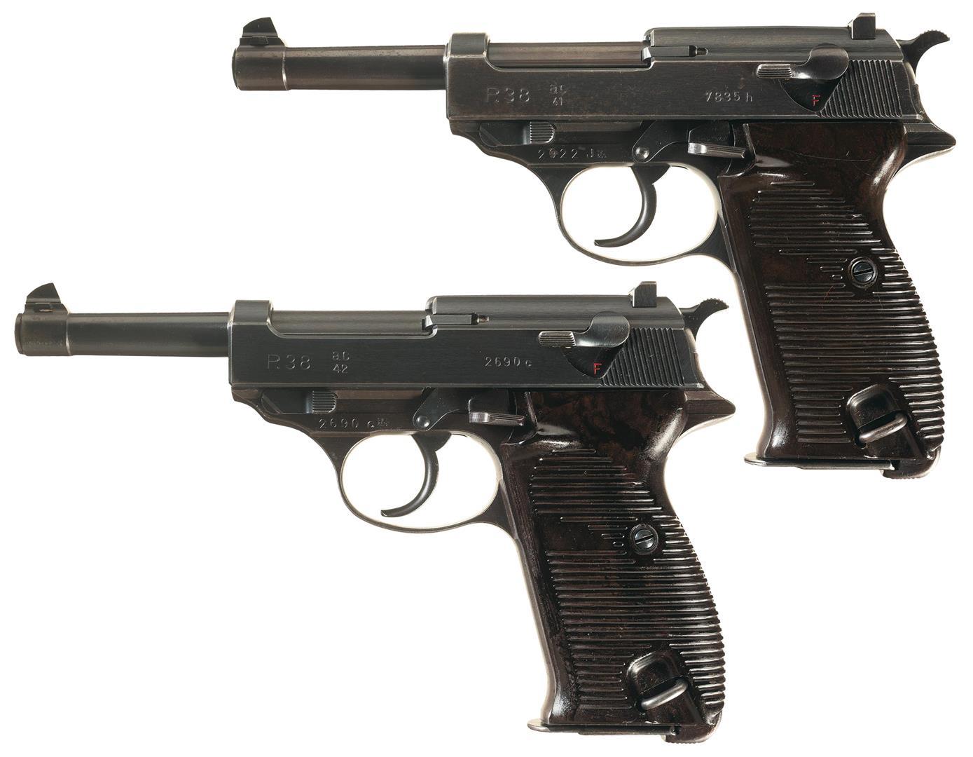 Two Early World War II Production Walther P38 Semi-Automatic Pis | Rock ...