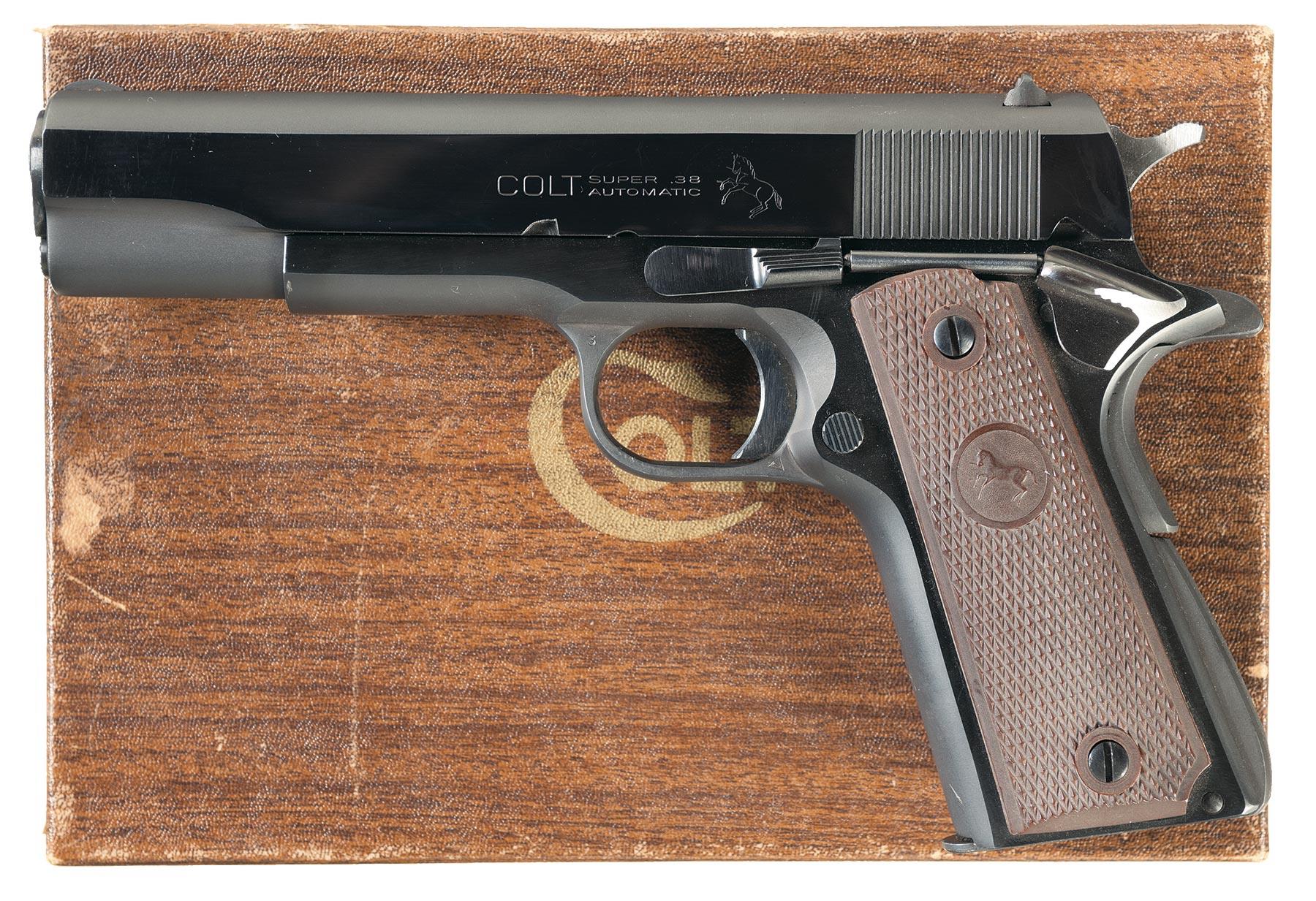 Colt Super 38 Model Semi-Automatic Pistol with Original Box | Rock ...