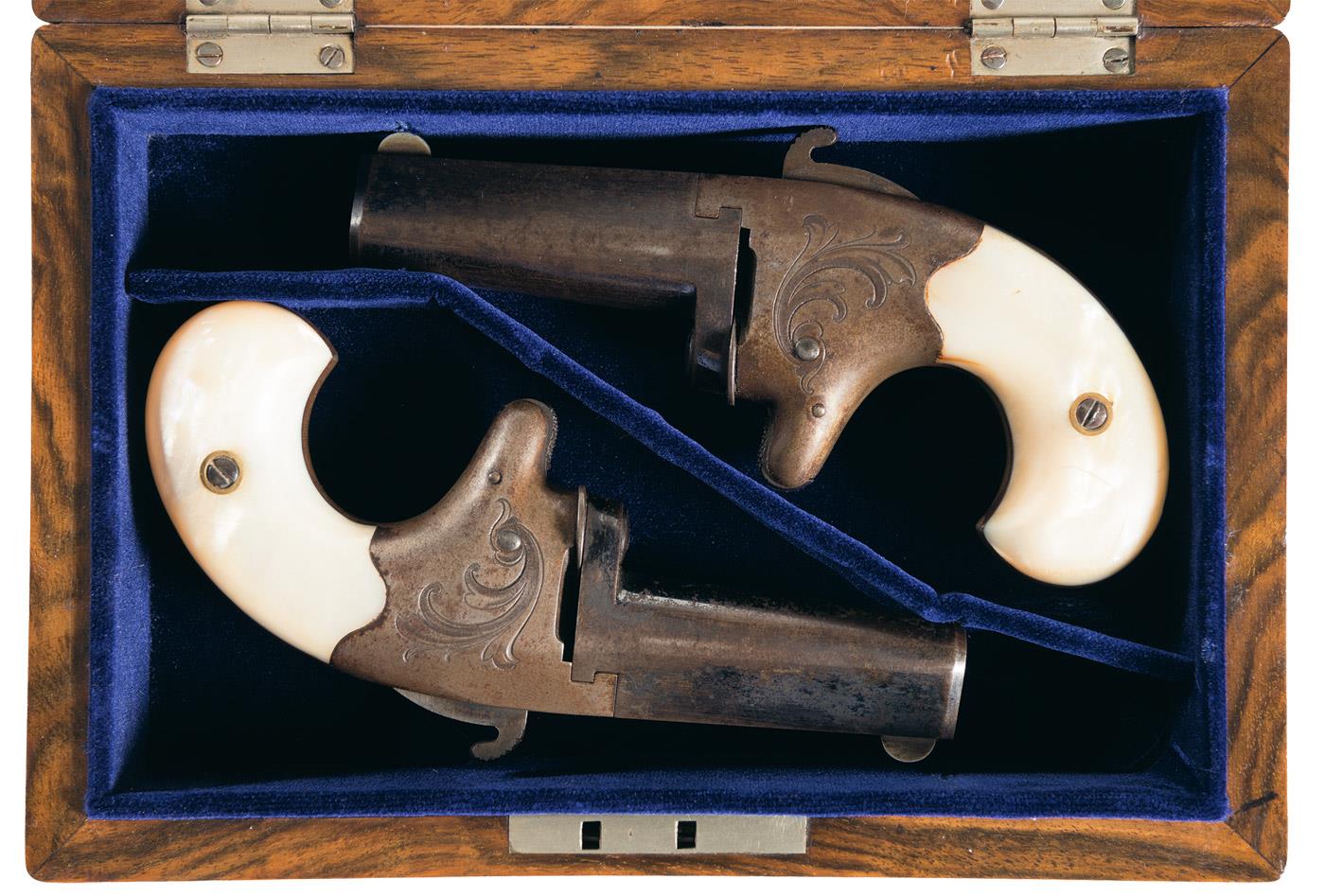 Cased Set of Two Colt Second Model Derringers w/ Pearl Grips | Rock ...