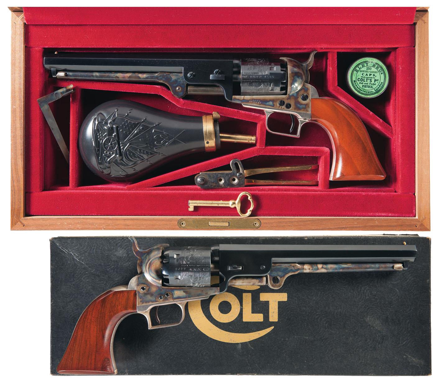 Two Early Second Generation Colt Percussion Revolvers w/ Origina | Rock ...