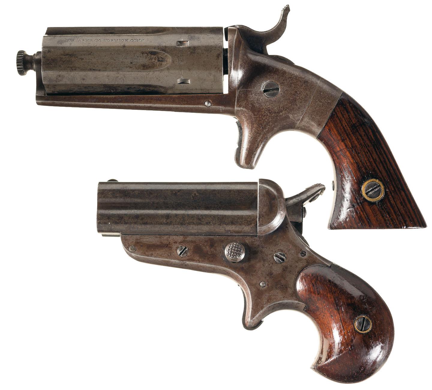 Two Antique American Pepperboxes | Rock Island Auction