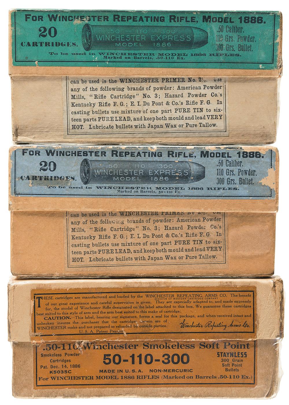 Collector's Lot of Vintage Winchester Boxed 50-110 Express Rifle | Rock ...