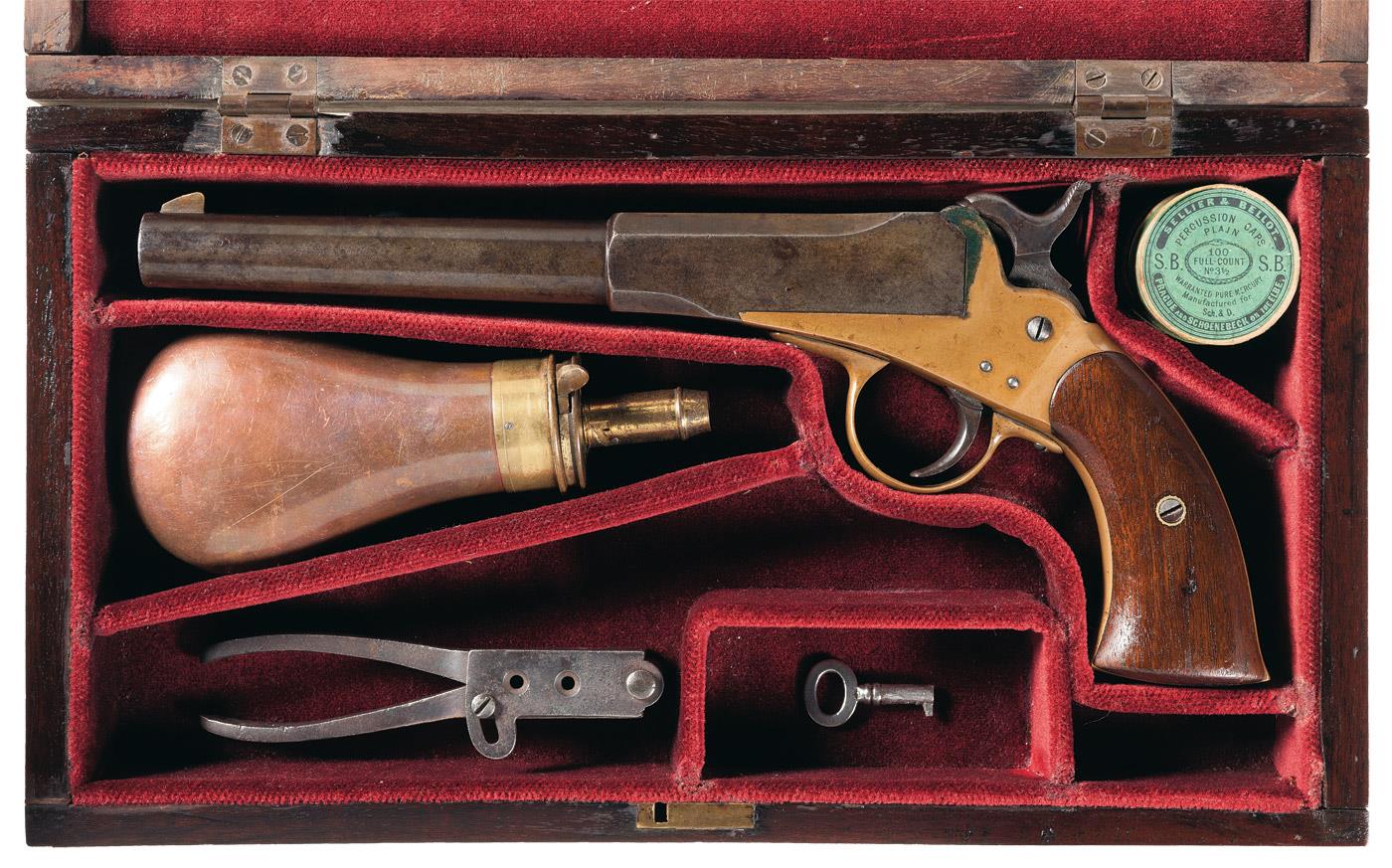 Lindsay John P Two Shot Pistol 45 | Rock Island Auction