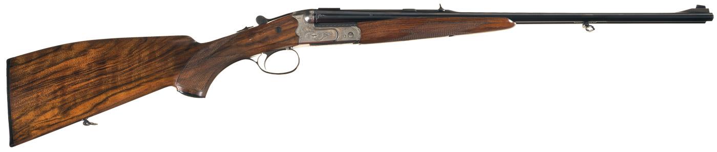 Engraved Merkel Side by Side Double Rifle | Rock Island Auction