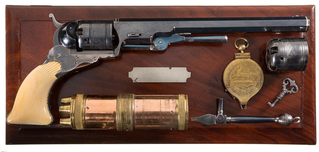 Colt No. 5 Texas Paterson with 6 Silver Bands 9' Barrel Ivory | Rock ...
