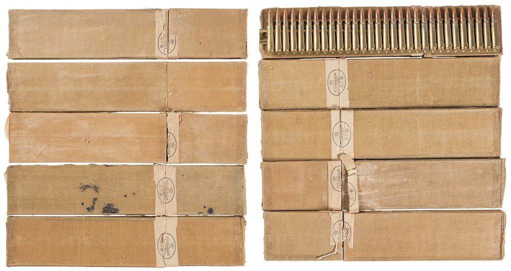 Set of Ten Japanese Heavy Machine Gun Feed Strips with Protectiv | Rock ...