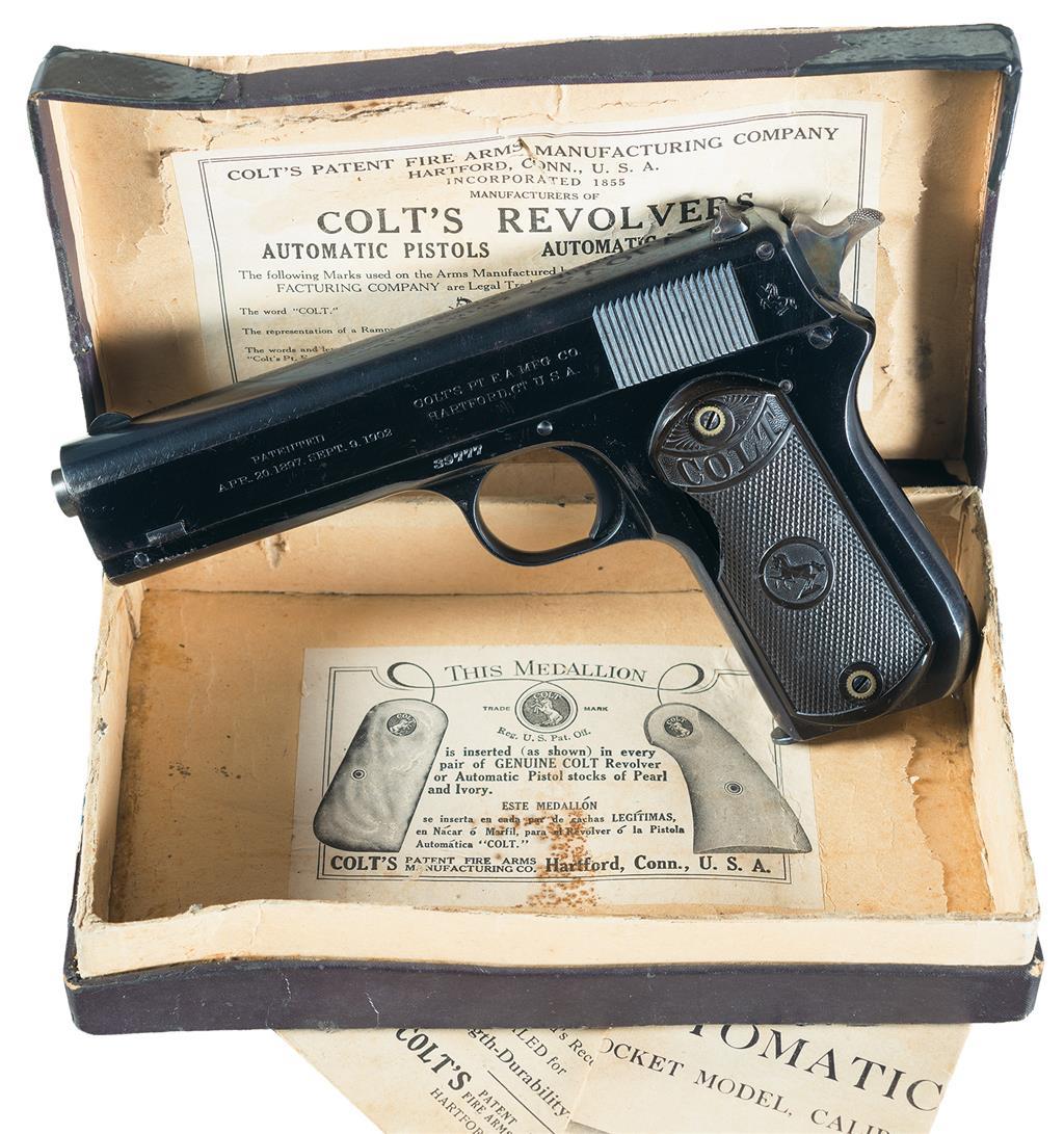 Colt 1903 Pocket Hammer Pistol 38 Colt auto | Rock Island Auction