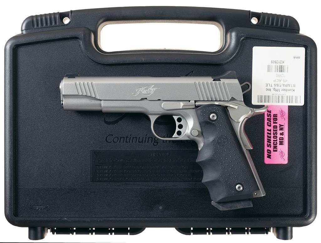 Kimber Stainless TLE II 1911 Semi-Automatic Pistol with Case | Rock ...