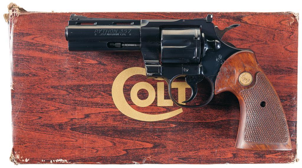 Early Colt Python Double Action Revolver with Box | Rock Island Auction