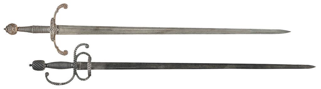 Two Attractive European Style Swords | Rock Island Auction