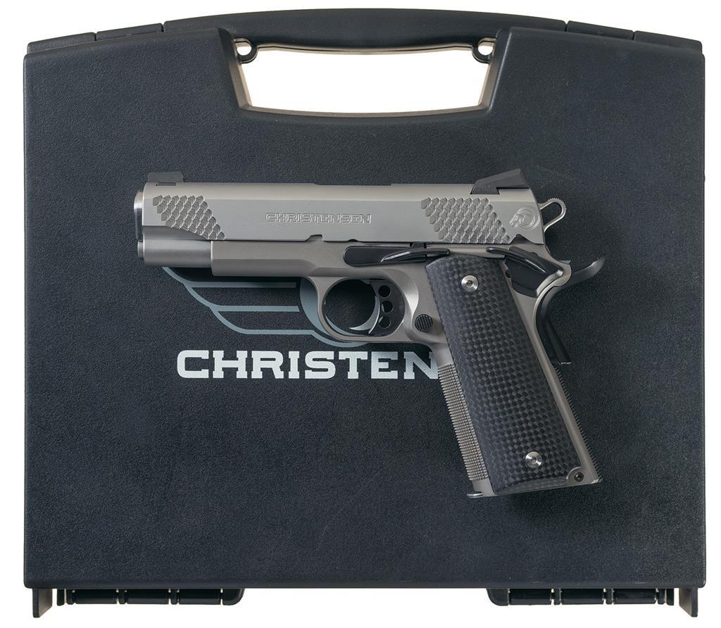 Christensen Arms Commander 1911 Semi-Automatic Pistol with Case | Rock ...