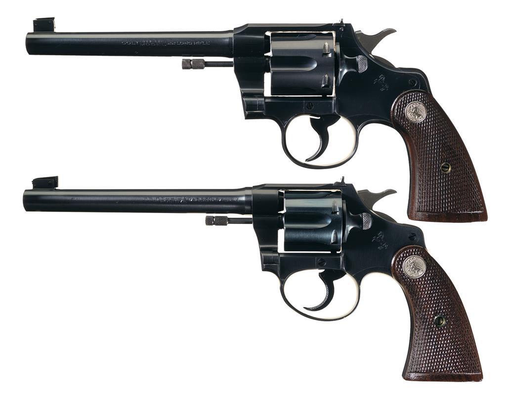 Two Colt 22 Caliber DA Revolvers | Rock Island Auction