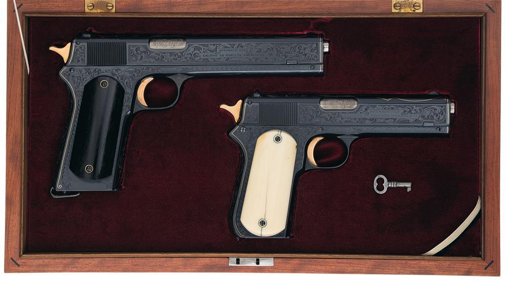 Exceptional R. Swan Signed Superbly Engraved and Gold Inlaid Cas | Rock ...