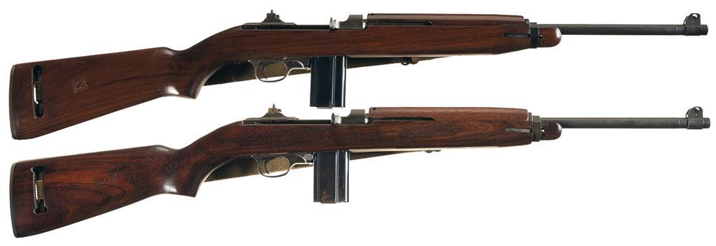 Two U.S. World War II M1 Semi-Automatic Carbines | Rock Island Auction