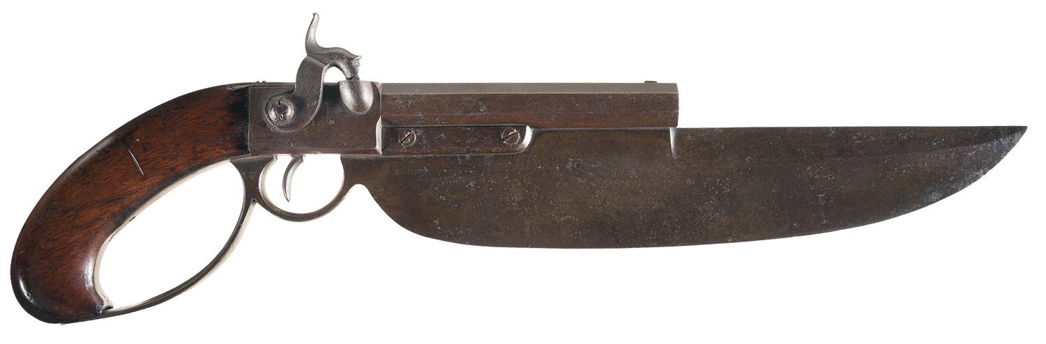 Elgin Cutlass C B Allen Cutlass Pistol 54 percussion | Rock Island Auction