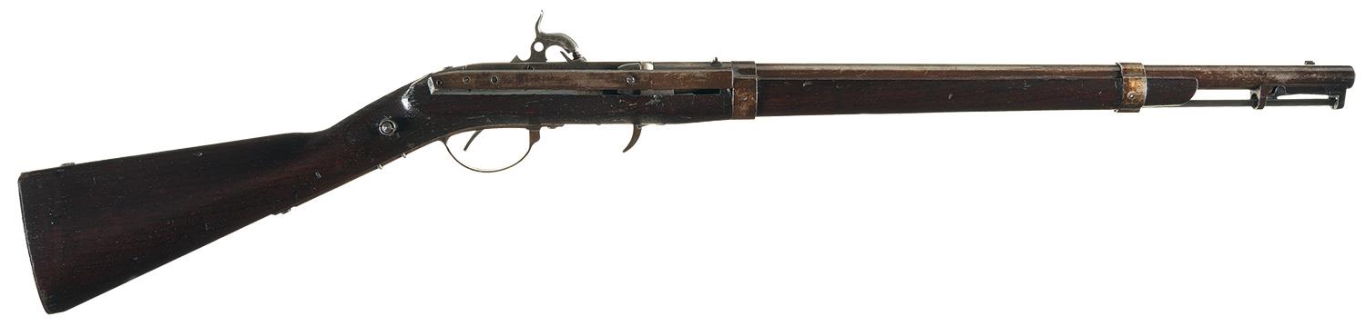 Scarce U.S. Hall Model 1836 Carbine with Sliding Bayonet | Rock Island ...