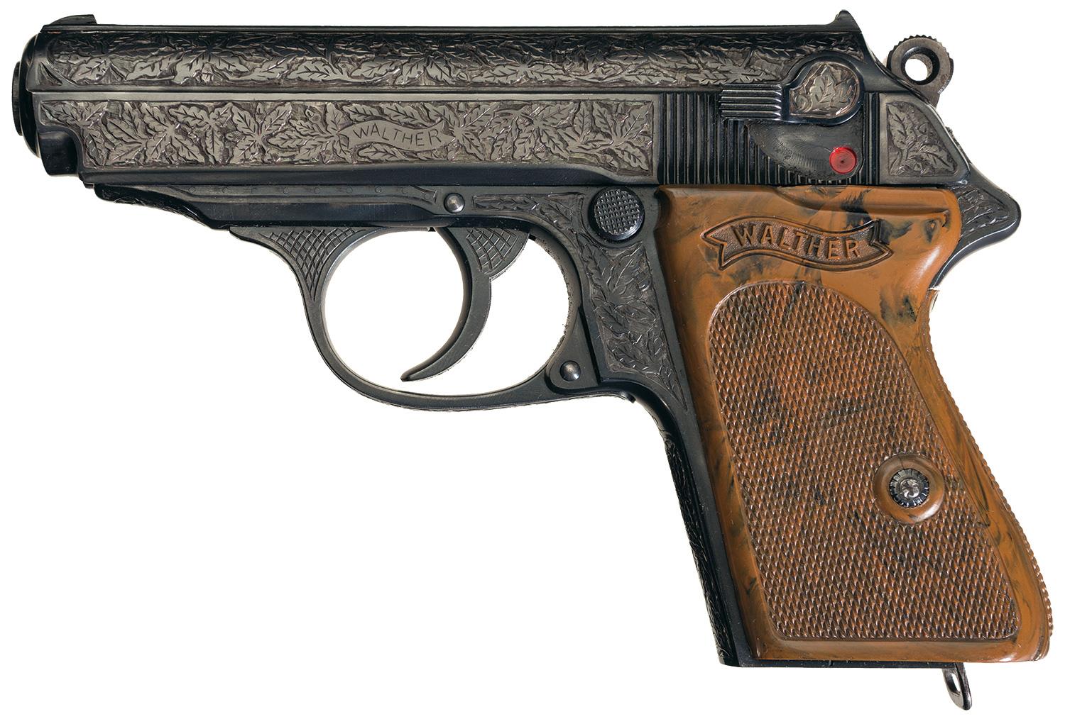Beautiful Engraved Walther Model PPK Semi-Automatic Pistol | Rock ...