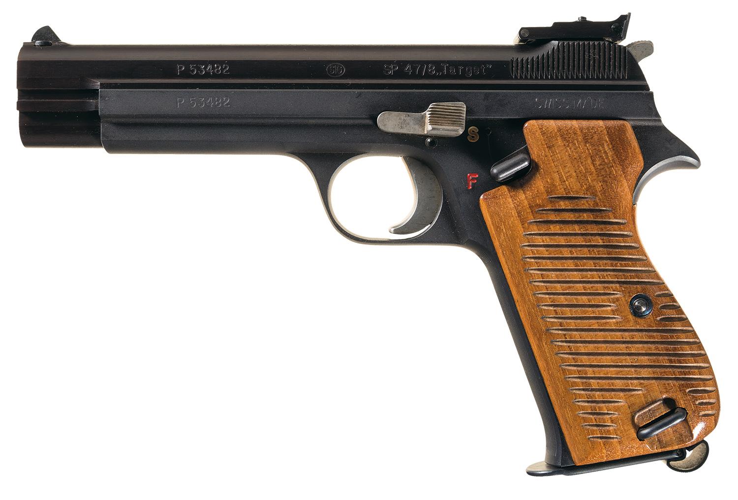 SIG Model SP 47/8 Target Pistol with Original Manual | Rock Island Auction