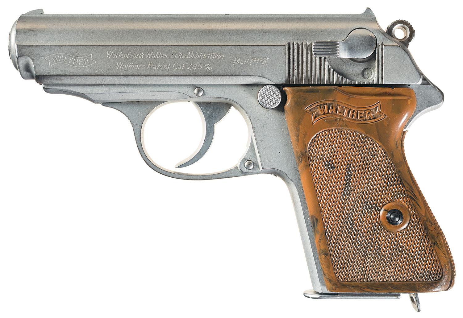 Pre-World War II Walther PPK Pistol with Scarce Verchromt Finish | Rock ...