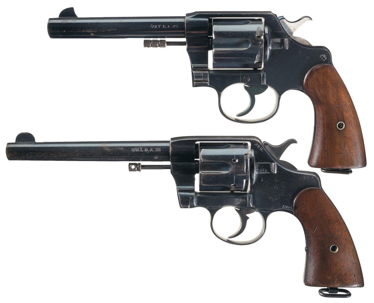 Two U.S. Colt DA Revolvers - A) Excellent U.S. Colt Model 1909 D | Rock ...