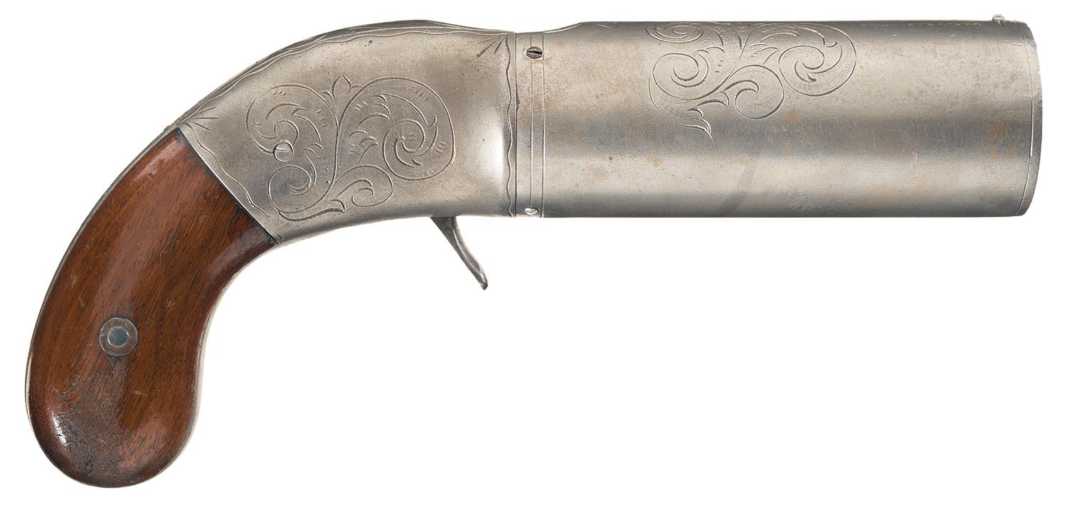 Pecare & Smith Pepperbox Revolver 28 | Rock Island Auction