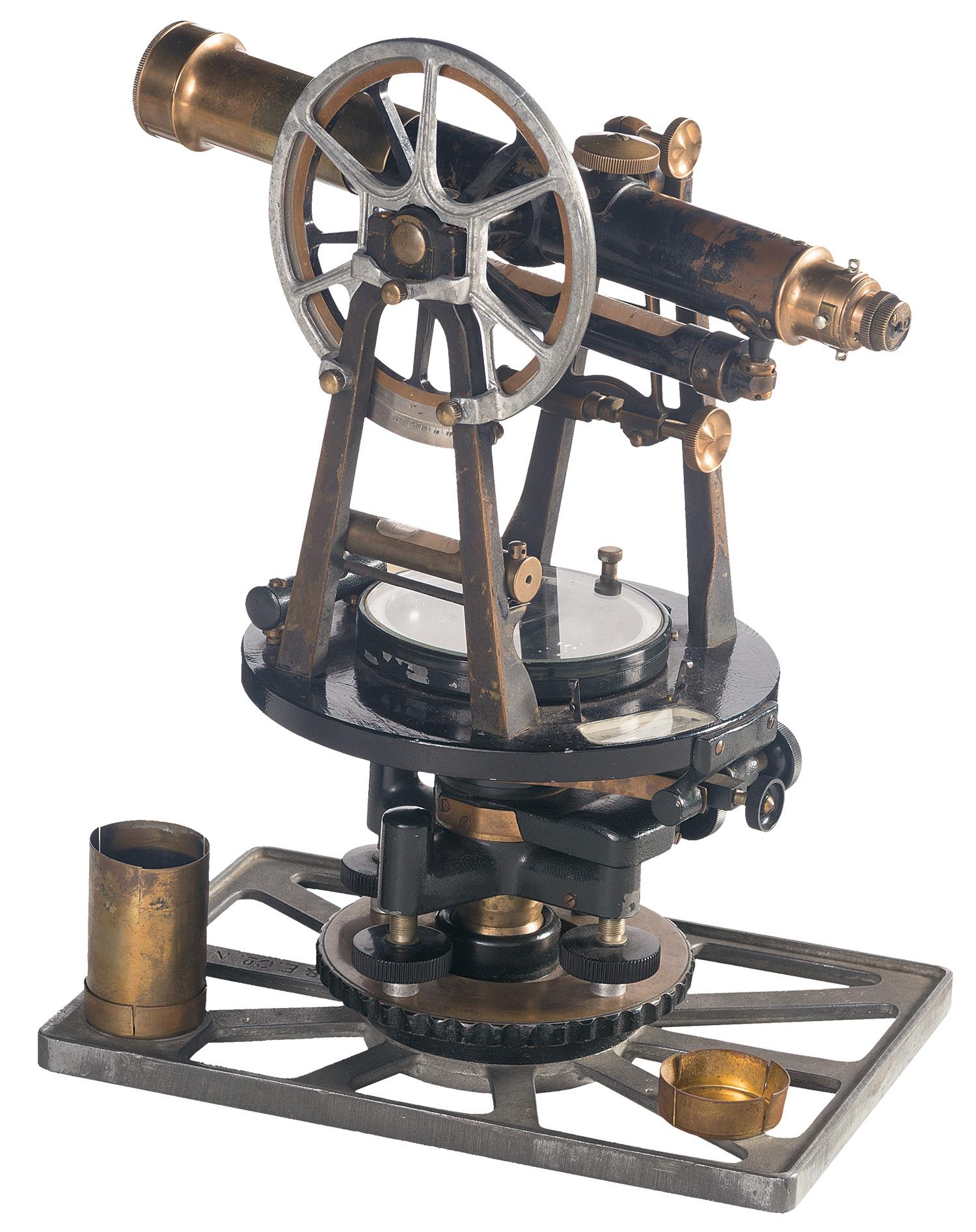 U.S. Marked W. & L.E. Gurley Optical Theodolite with Case | Rock Island ...