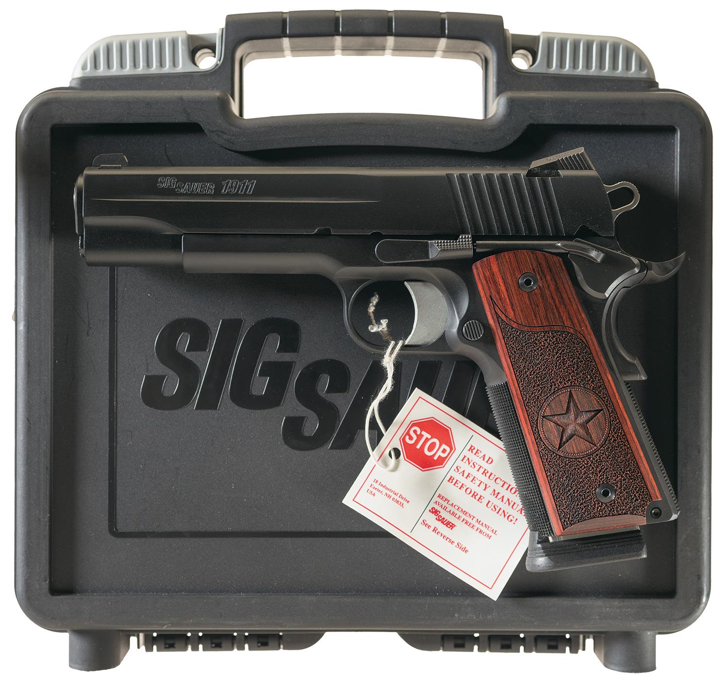 Sig Sauer 1911 Texas Edition Semi-Automatic Pistol with Case | Rock ...