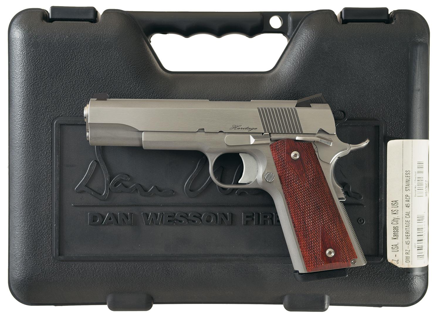 Dan Wesson Heritage Dan Wesson Heritage .45ACP 5" Stainless Pistol