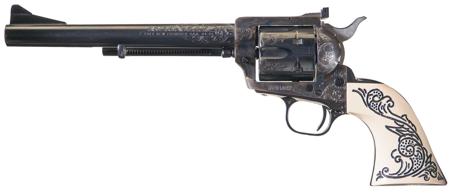 Factory Engraved Colt New Frontier Single Action Army Revolver | Rock ...