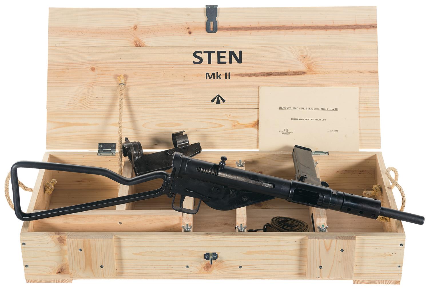 United Kingdom Sten Mk II Machine gun 9 mm Luger | Rock Island Auction