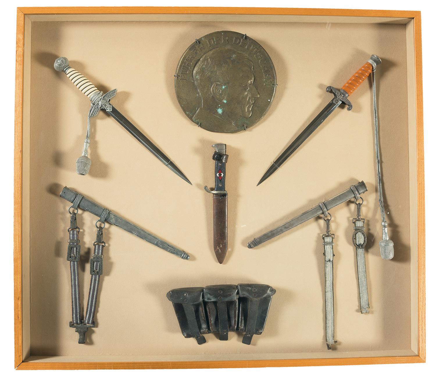 Framed Display of World War II Nazi Items | Rock Island Auction