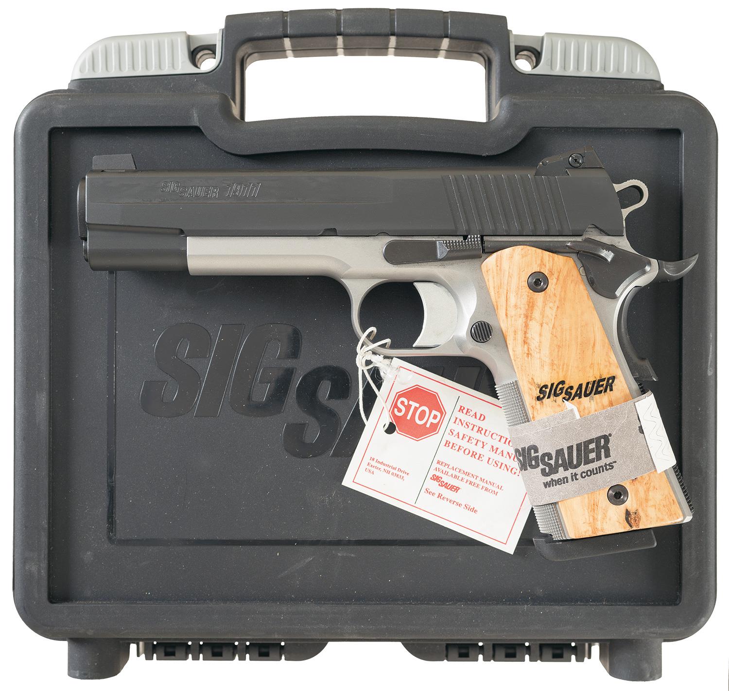 Sig Sauer Model 1911 TTT Semi-Automatic Pistol with Hard Case | Rock ...